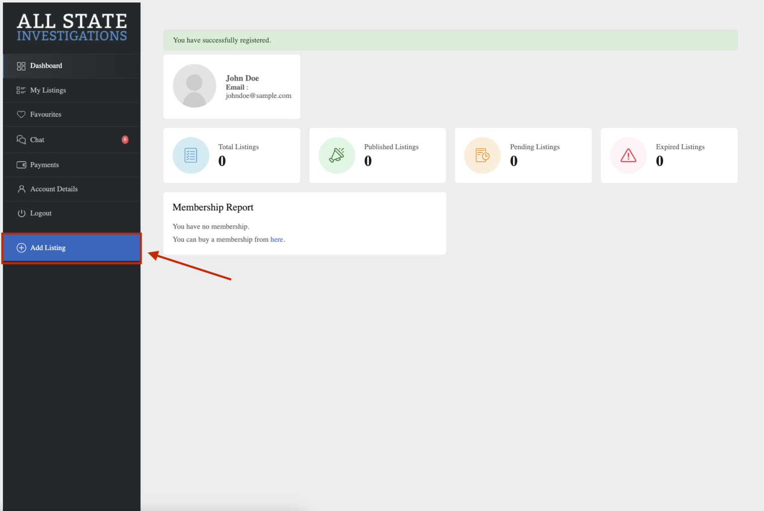 Directory Account Setup Instruction - All State Investigations